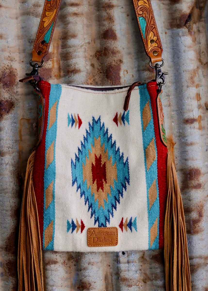 Mia Tooled Leather Saddle Blanket Bag | Mack & Co Designs Australia