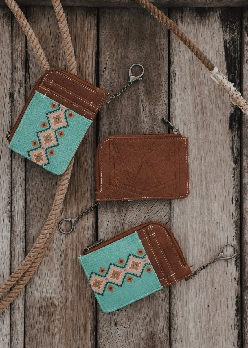 Wrangler Southwestern Coin Purse in Turquoise | Mack & Co Designs Australia