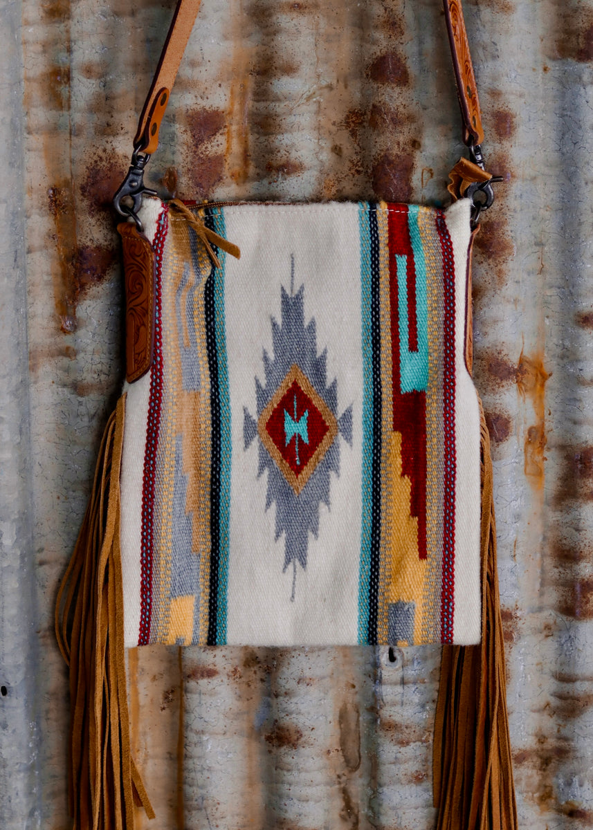 Bonnie Tooled Leather Saddle Blanket Bag | Mack & Co Designs Australia
