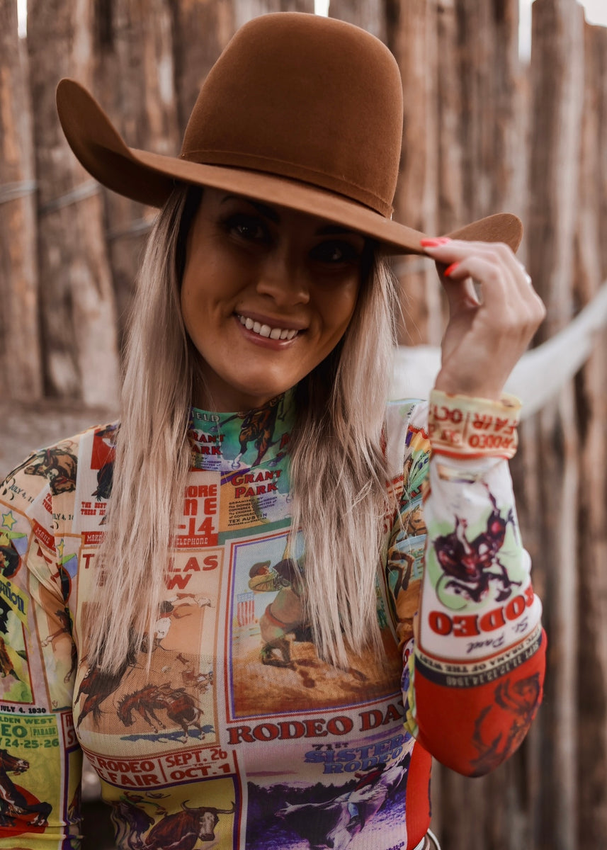 Rodeo Rewind Mesh Bodysuit | Mack & Co Designs Australia