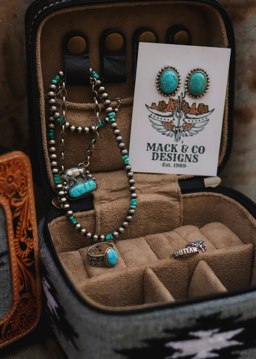 Rhiannon Saddle Blanket Jewellery Case | Mack & Co Designs Australia