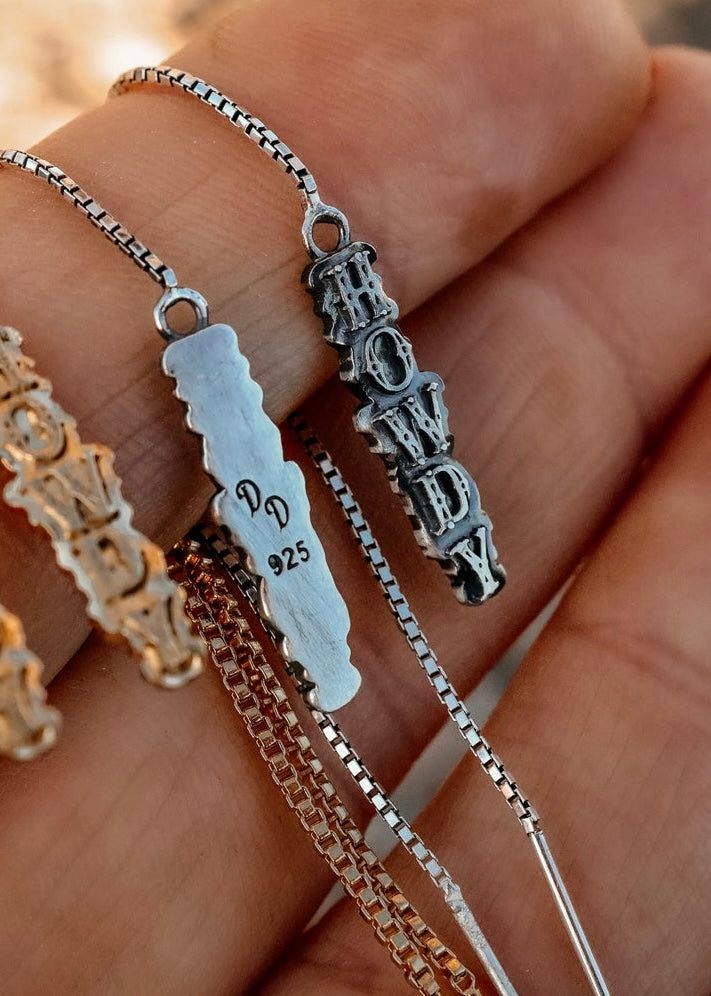 DD Howdy Pull Throughs - Sterling Silver | Mack & Co Designs Australia