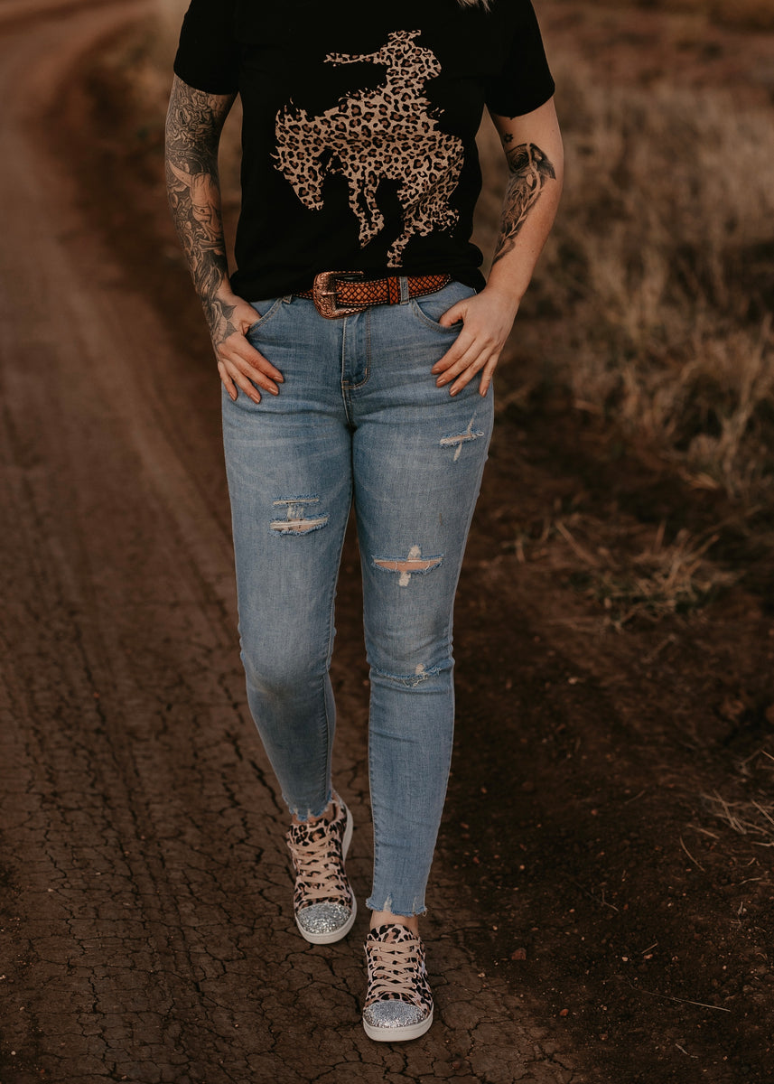 The Marcia Jeans in Light Blue | Mack & Co Designs Australia