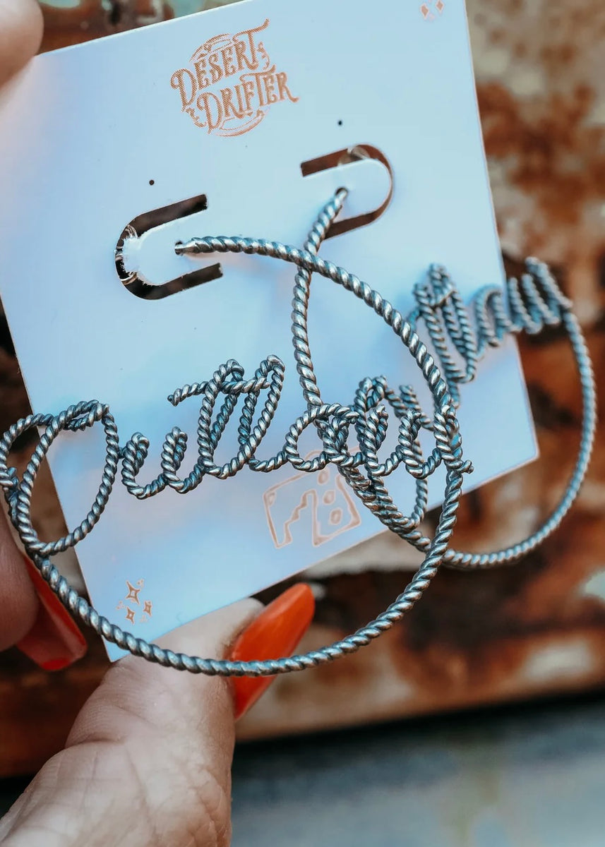 DD Outlaw Hoops - Sterling Silver | Mack & Co Designs Australia