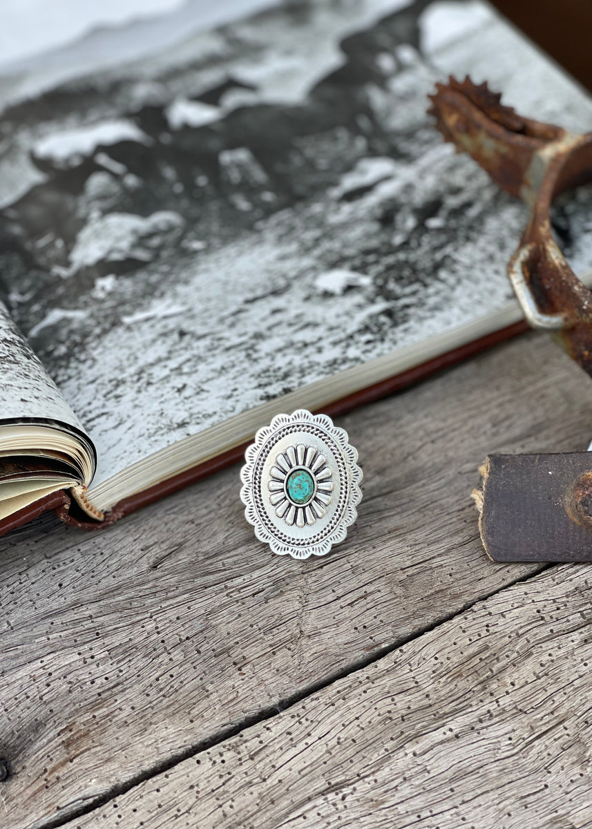 Natural Stone Concho Ring | Mack & Co Designs Australia